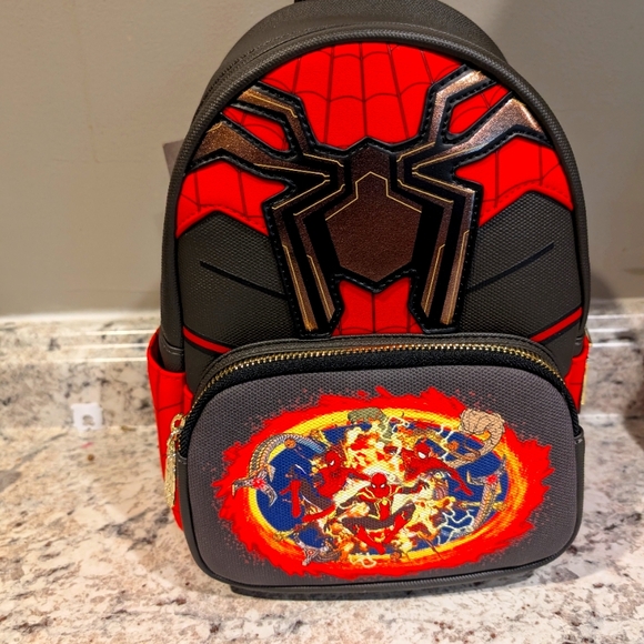 Loungefly | Other | New Disney Loungefly Spiderman Red And Black ...